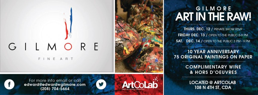 Gilmore / Art in the Raw! – ArtCoLab | Design Studio, Gallery, Store
