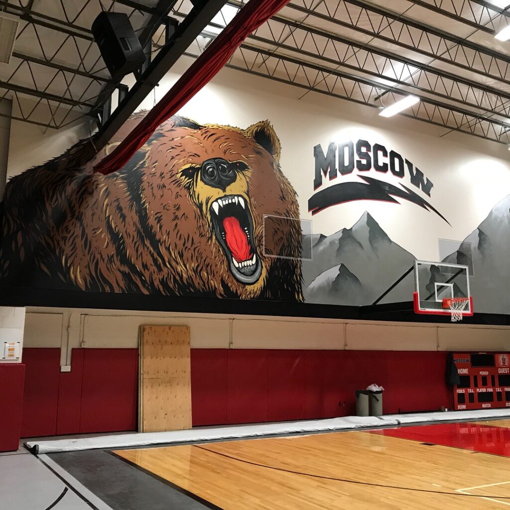 Moscow High School Mural in Moscow Idaho – ArtCoLab | Design Studio ...